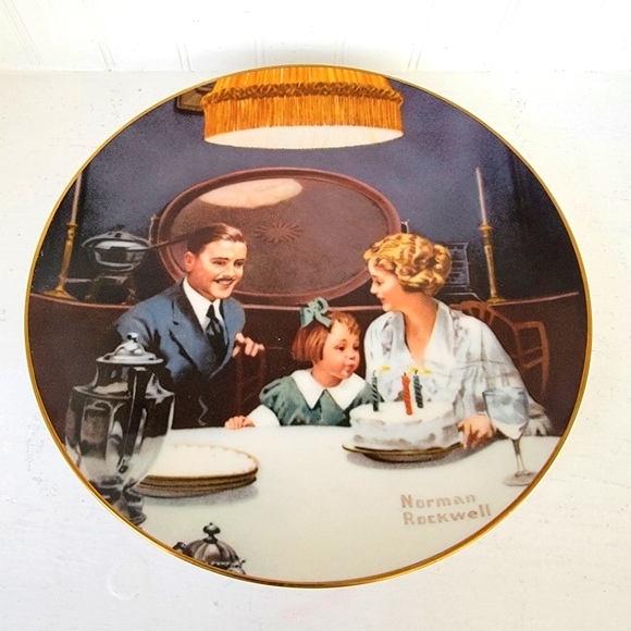Norman Rockwell | Art | Norman Rockwell Plate The Birthday Wish | Poshmark